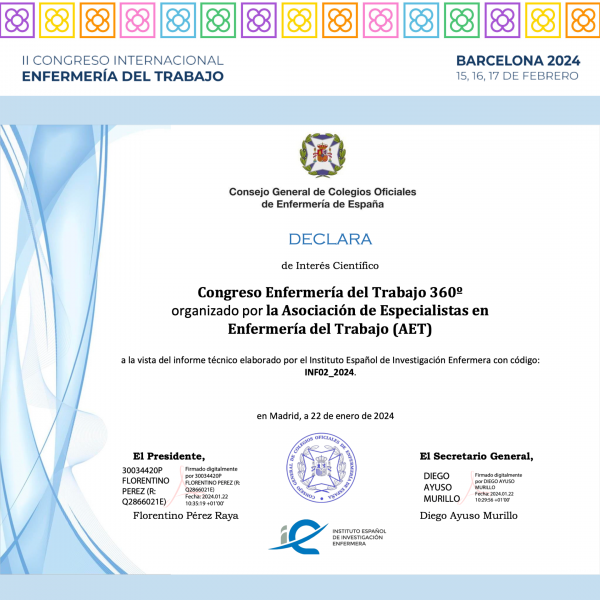 El consejo general de enfermeria declara de Interés Científico el II Congreso Internacional de ...