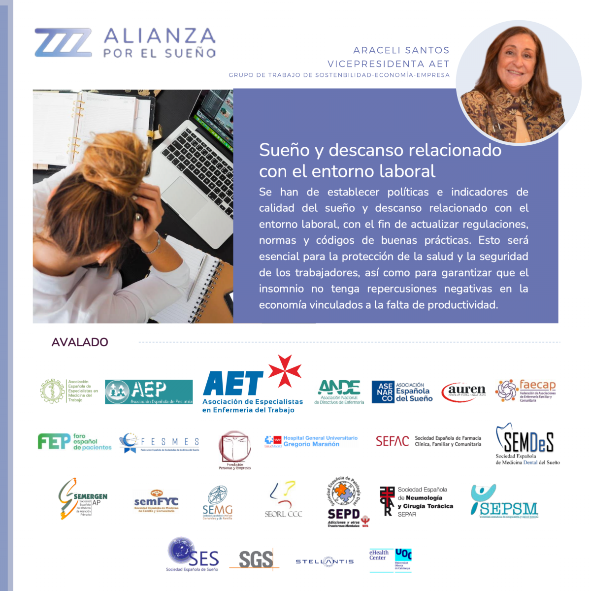 Alianza por el sueño – AET: Asociación de Enfermería del Trabajo Alianza por el sueño – AET: Asociación de Enfermería del Trabajo
